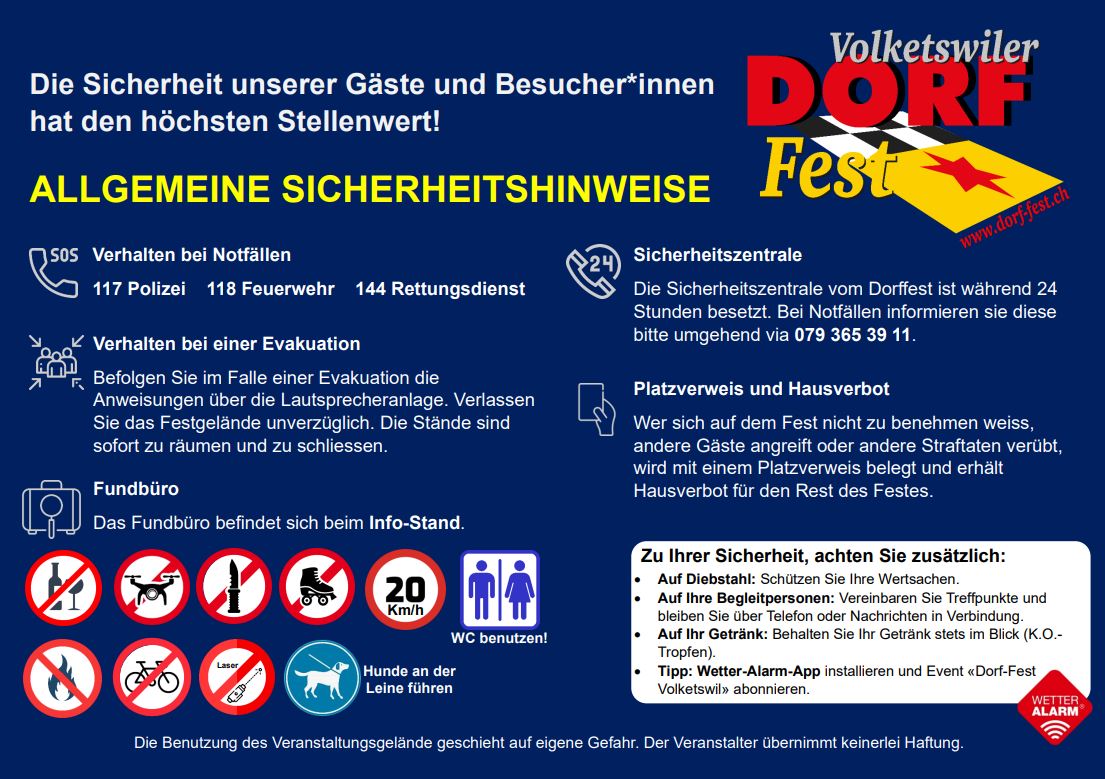 Festmeile – Dorffest Volketswil